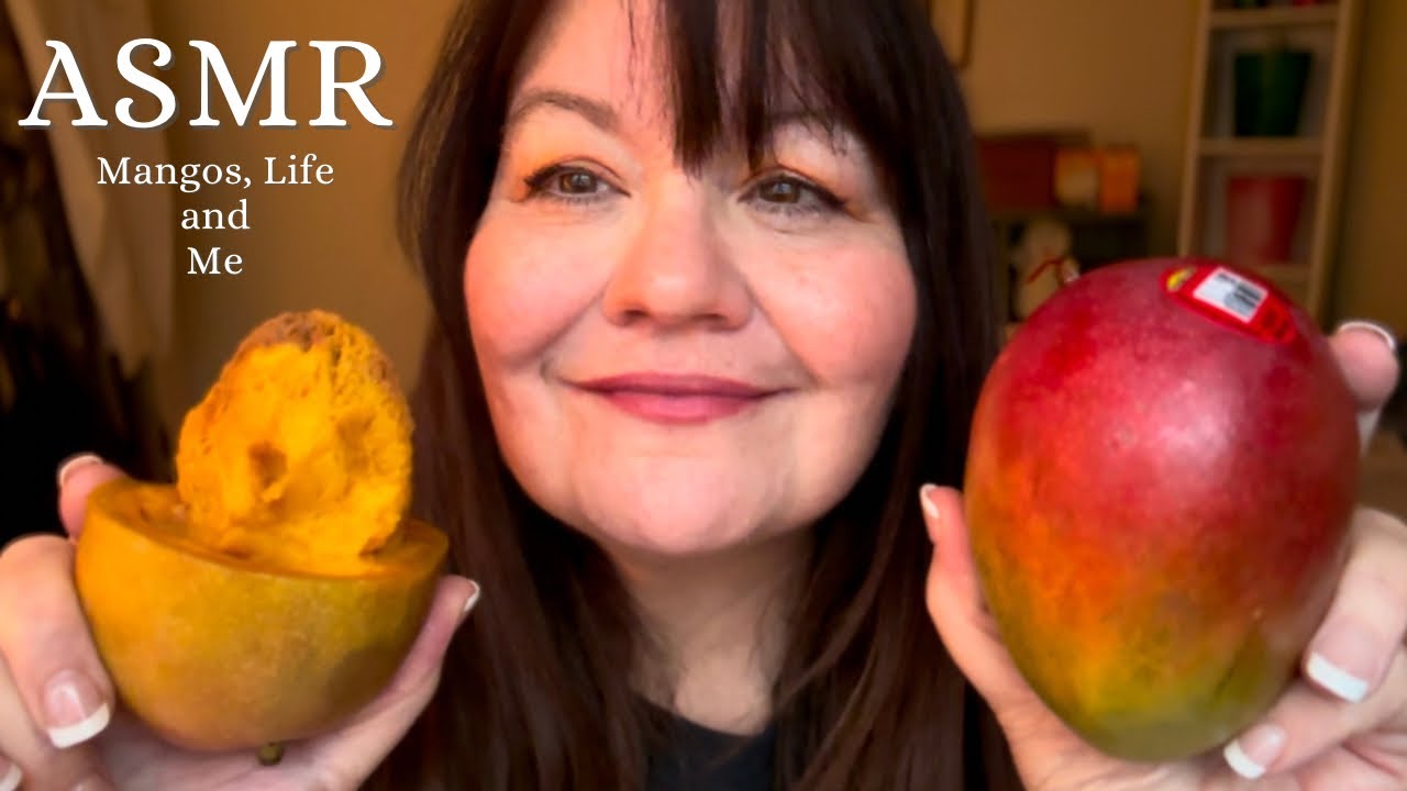 ASMR 🥭 First Time Trying a Mango | Whispering Ramble for Relaxation ...