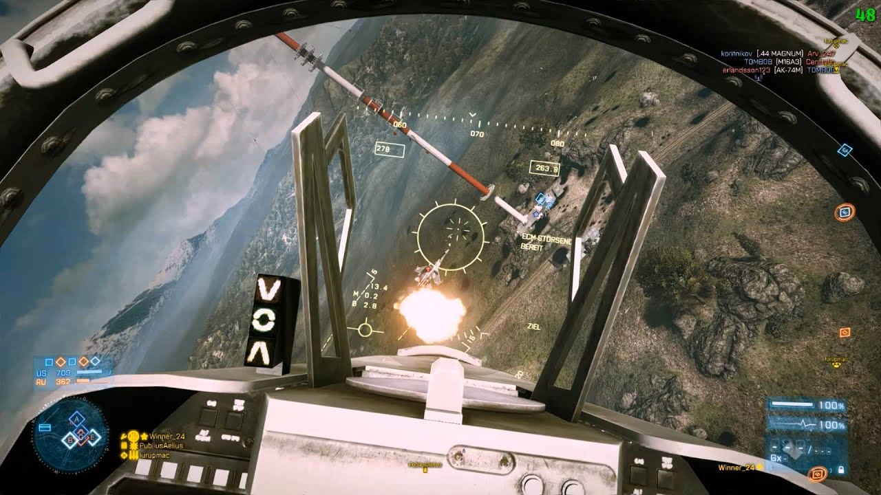 BF3: F18-SupherHornet Montage on Caspian Border - YouTube