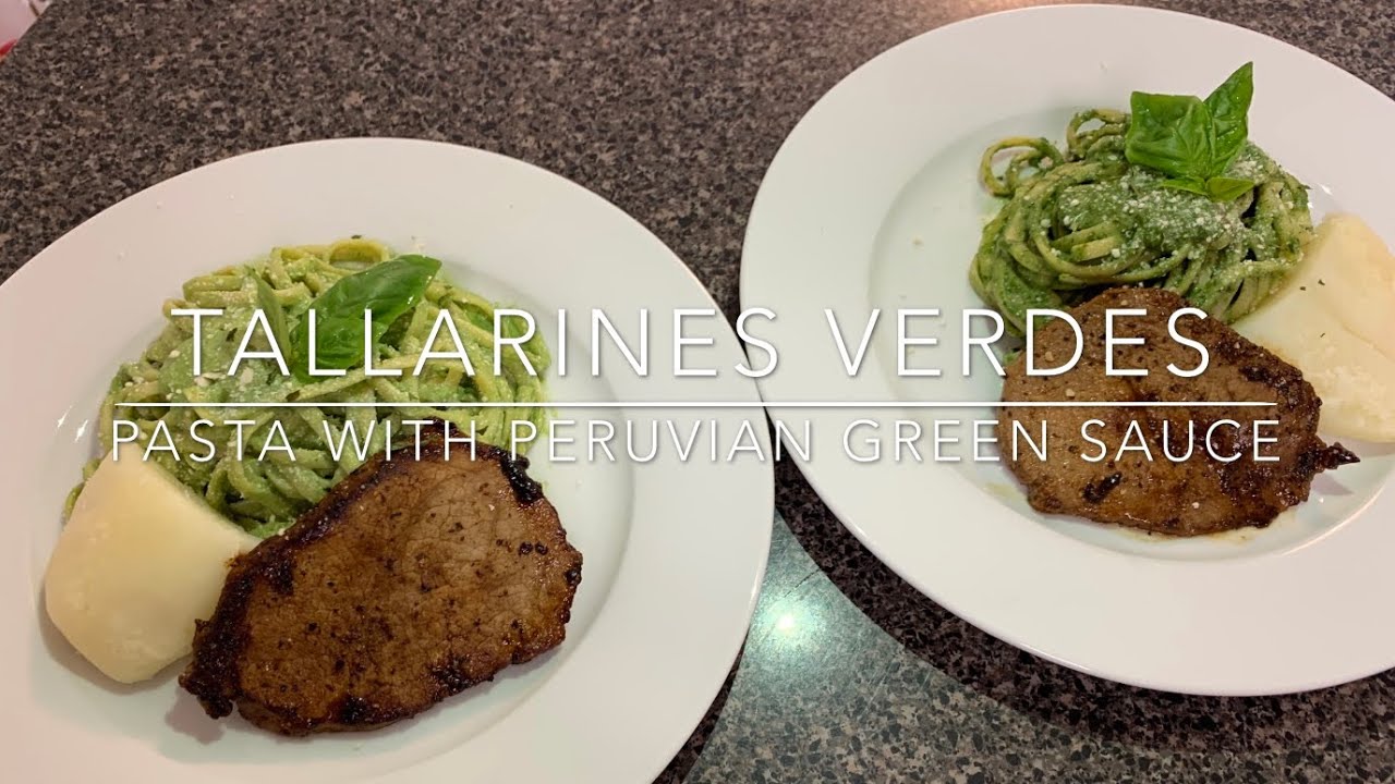 Tallarines Verdes (Pasta with Peruvian Green Sauce) - YouTube