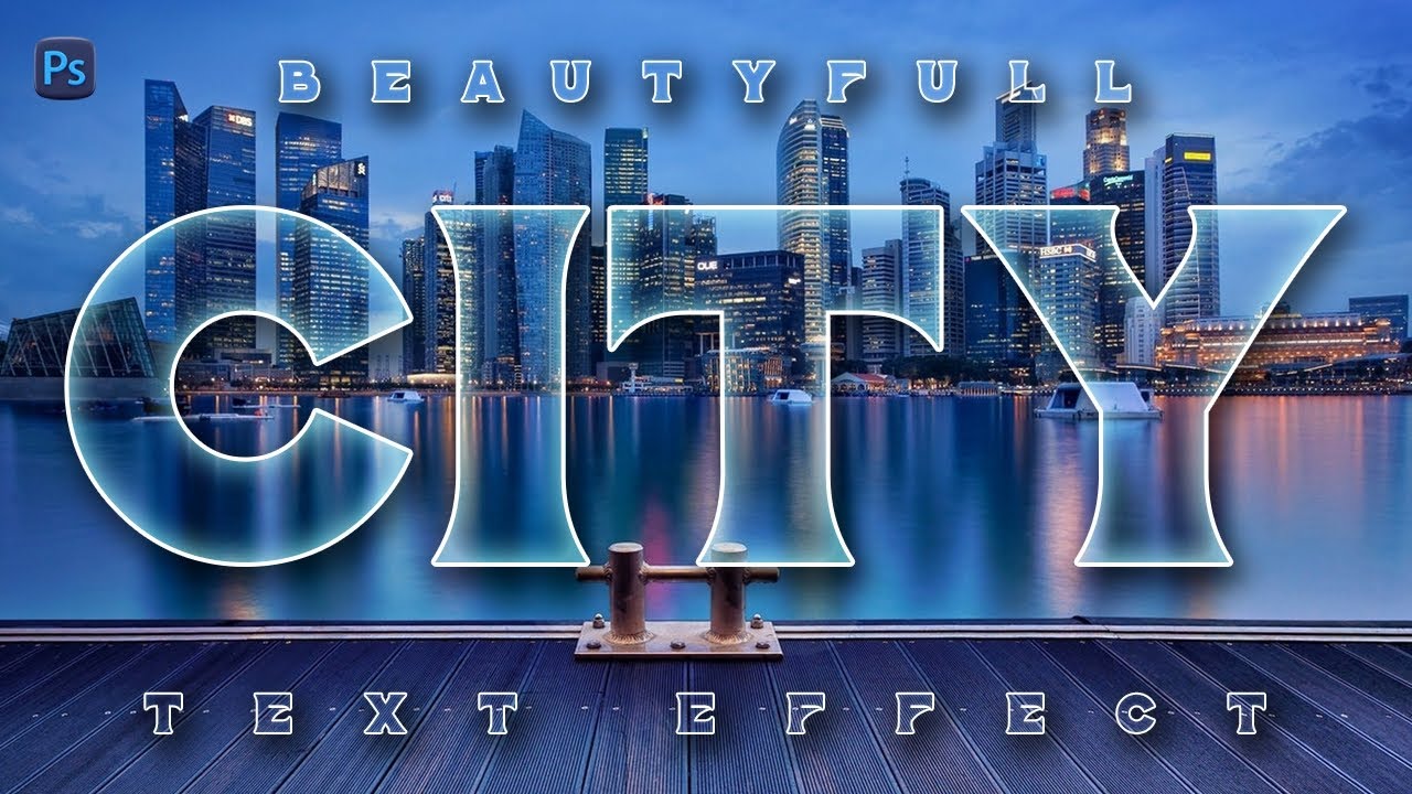 Transparent Text Effect in Adobe Photoshop | Adobe Photoshop 2025 ...