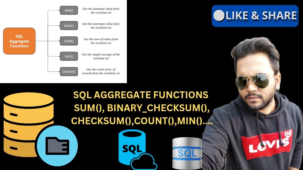 Aggregate Function SQL Server Part -1 || SUM() , BINARY_CHECKSUM ...