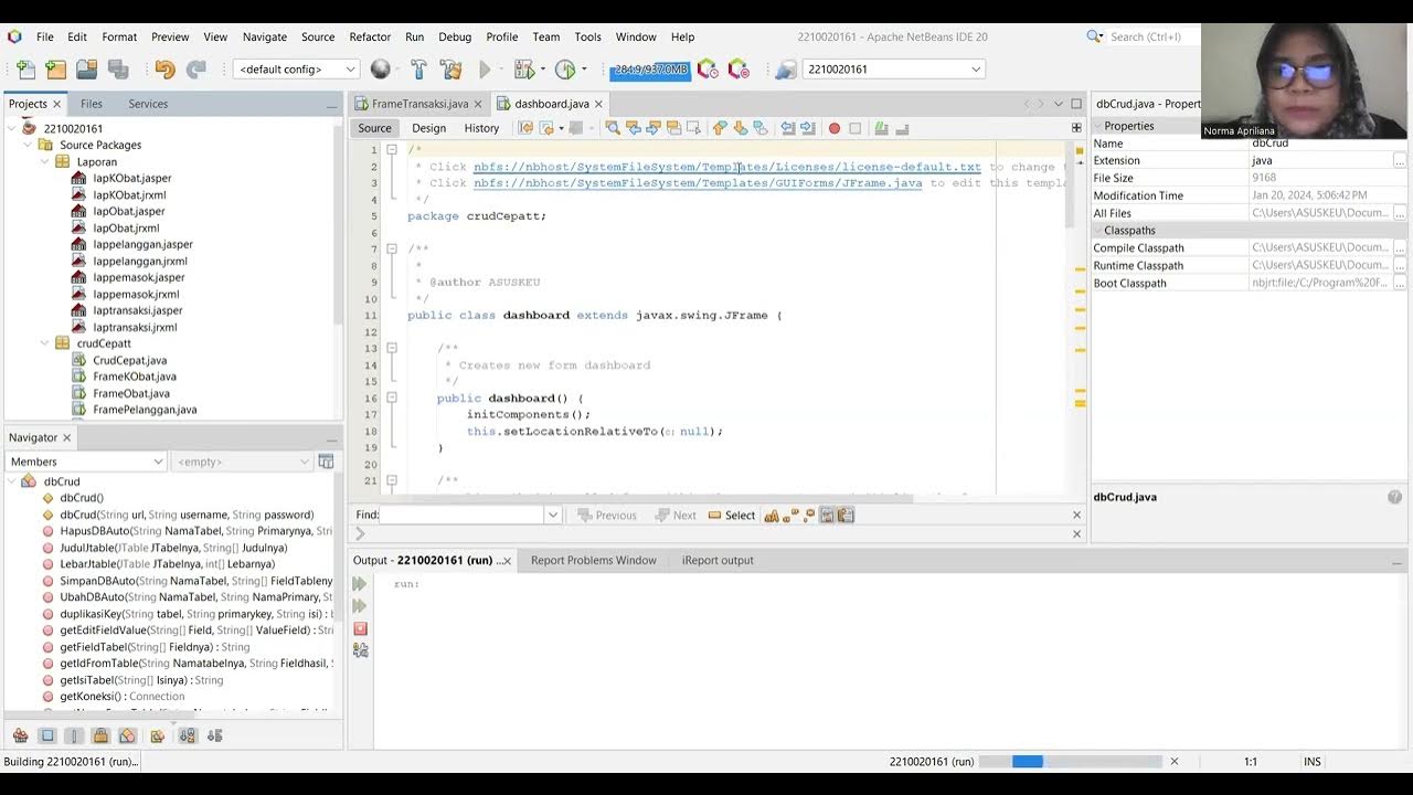 UAS PEMROGRAMAN BERBASIS OBJEK 2 | NORMA APRILIANA | 2210020161 - YouTube