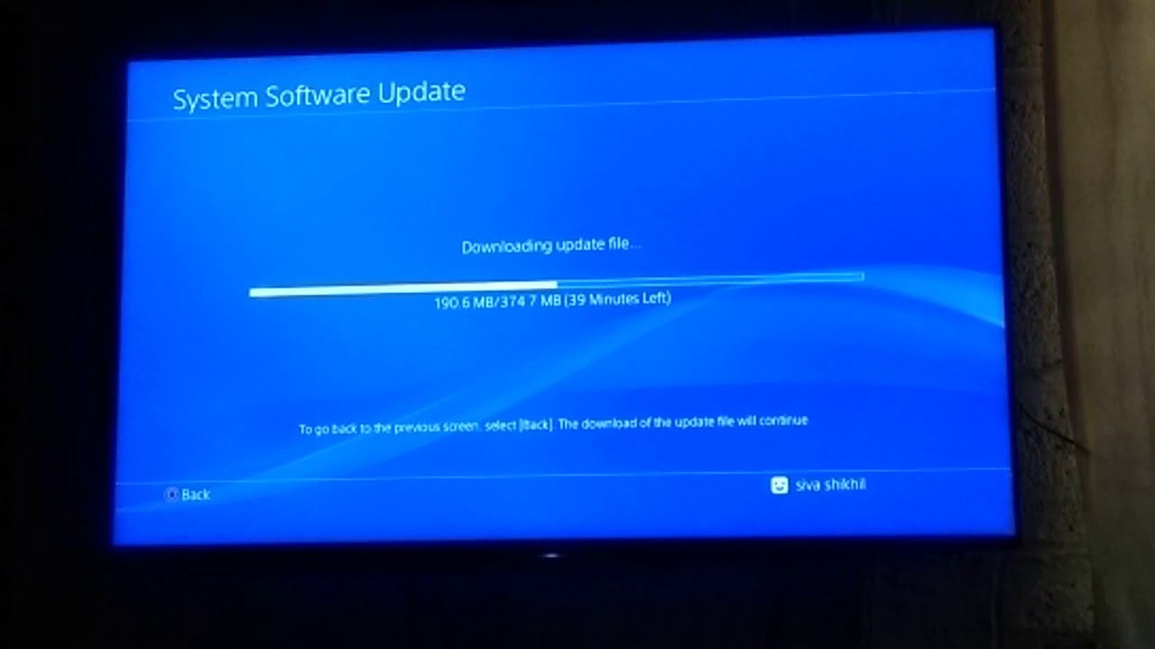 Ps4 Software Update 374.7 Mb - YouTube