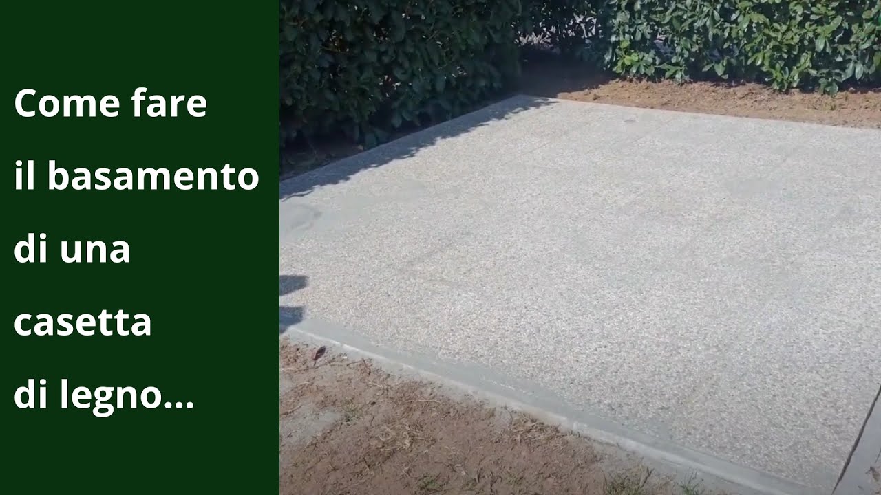 Creare un basamento solido per la tua casetta in legno - YouTube