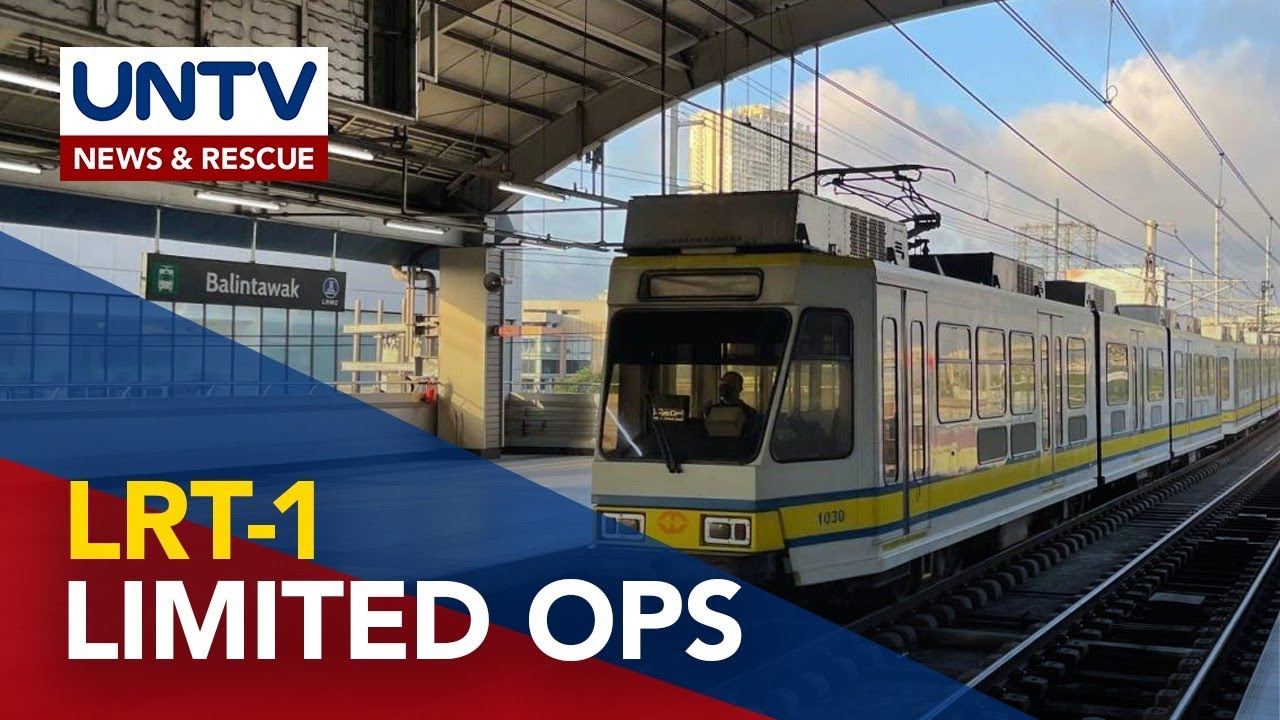 LRT-1 to implement limited operations until August 27 - YouTube