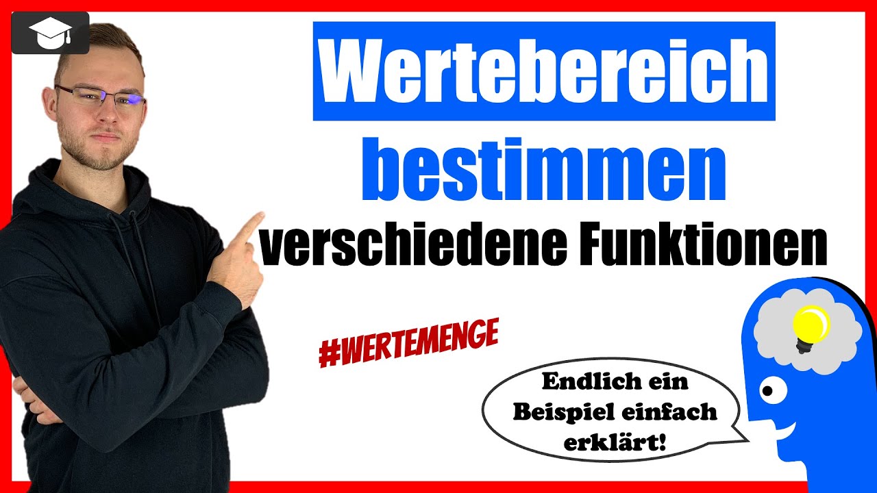 Wertebereich bestimmen ausführlich an Beispielen erklärt - YouTube