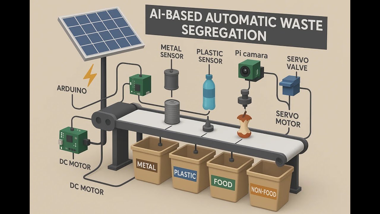 HVS-3556. AI based Automatic Waste segregation Metal, Plastic, Food and ...