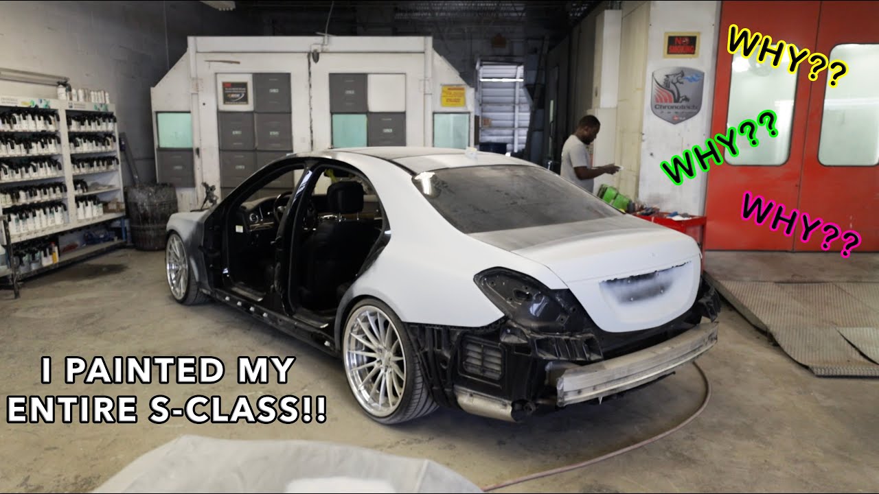 I PAINTED MY MERCEDES S-CLASS!! * entire process documented + before ...