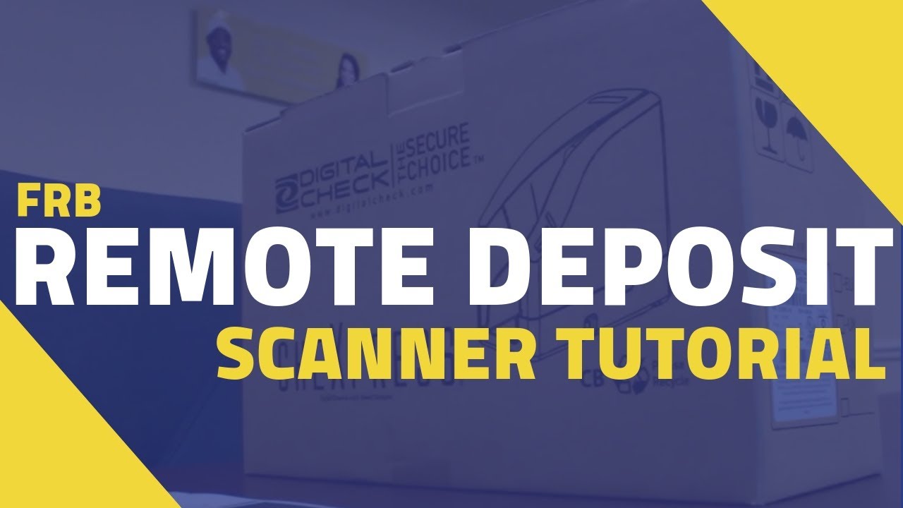 Remote Deposit Scanner Tutorial | First Reliance Bank - YouTube