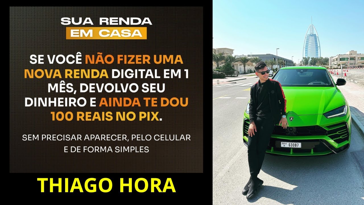 Sua Renda em casa do Thiago hora por dentro veja o vídeo o Curso ...