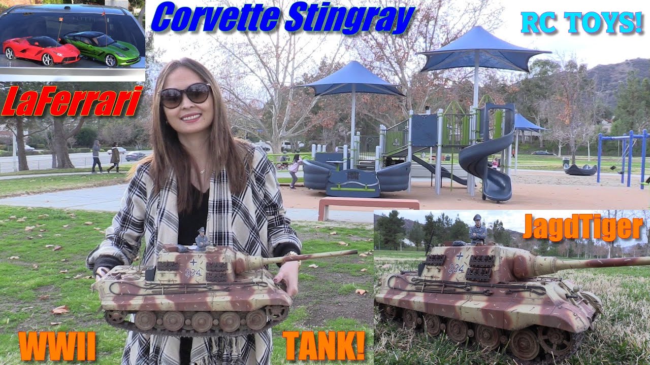 Remote Control Toys! WWII German JagdTiger RC Tank on the Field ...