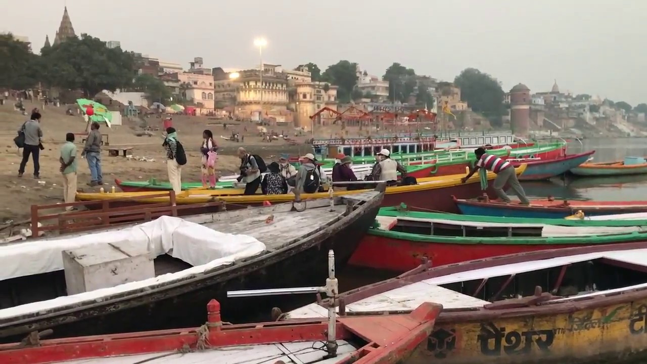 Map Ganges River Varanasi India