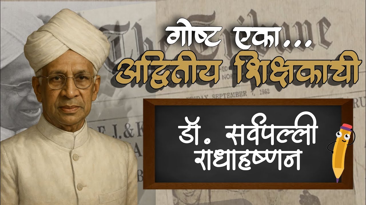 Biography of Dr. Sarvepalli Radhakrishnan - Marathi - YouTube
