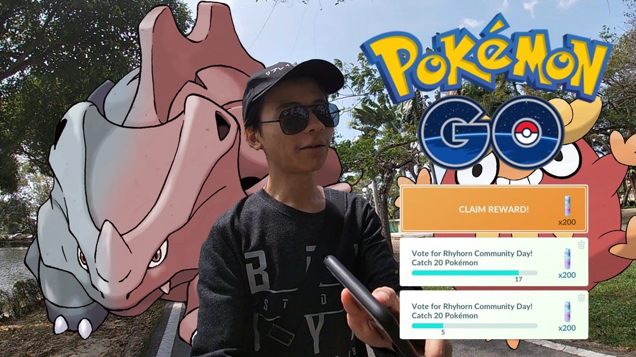 POKEMON GO FEBRUARY HYPE! VOTE FOR RHYHORN! - YouTube