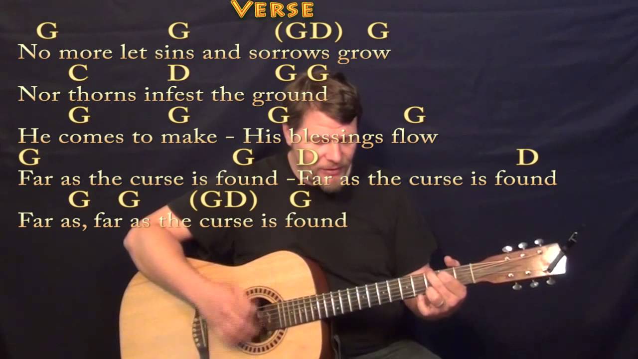 Joy To The World (Christmas) Strum Guitar Cover Lesson in G with Chords ...