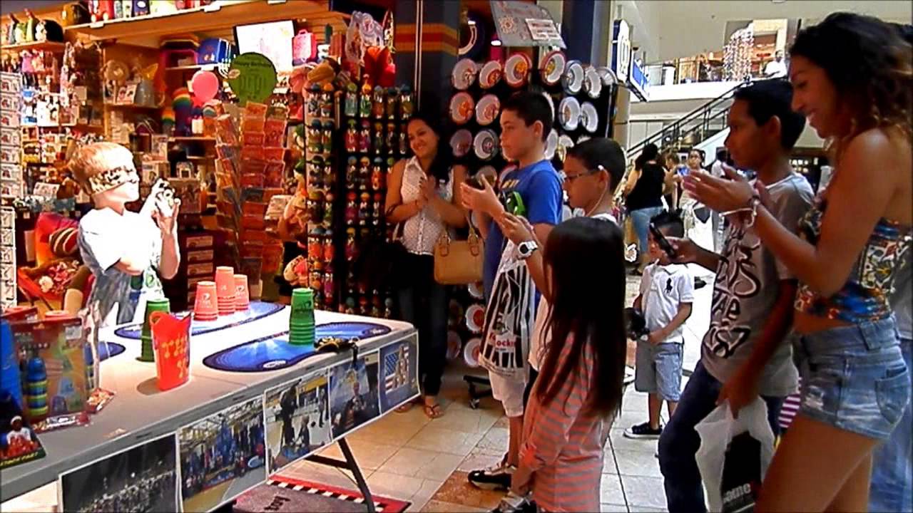 TEAM USA MEMBER PJ BALL SPORT STACKING BLINDFOLDED - YouTube