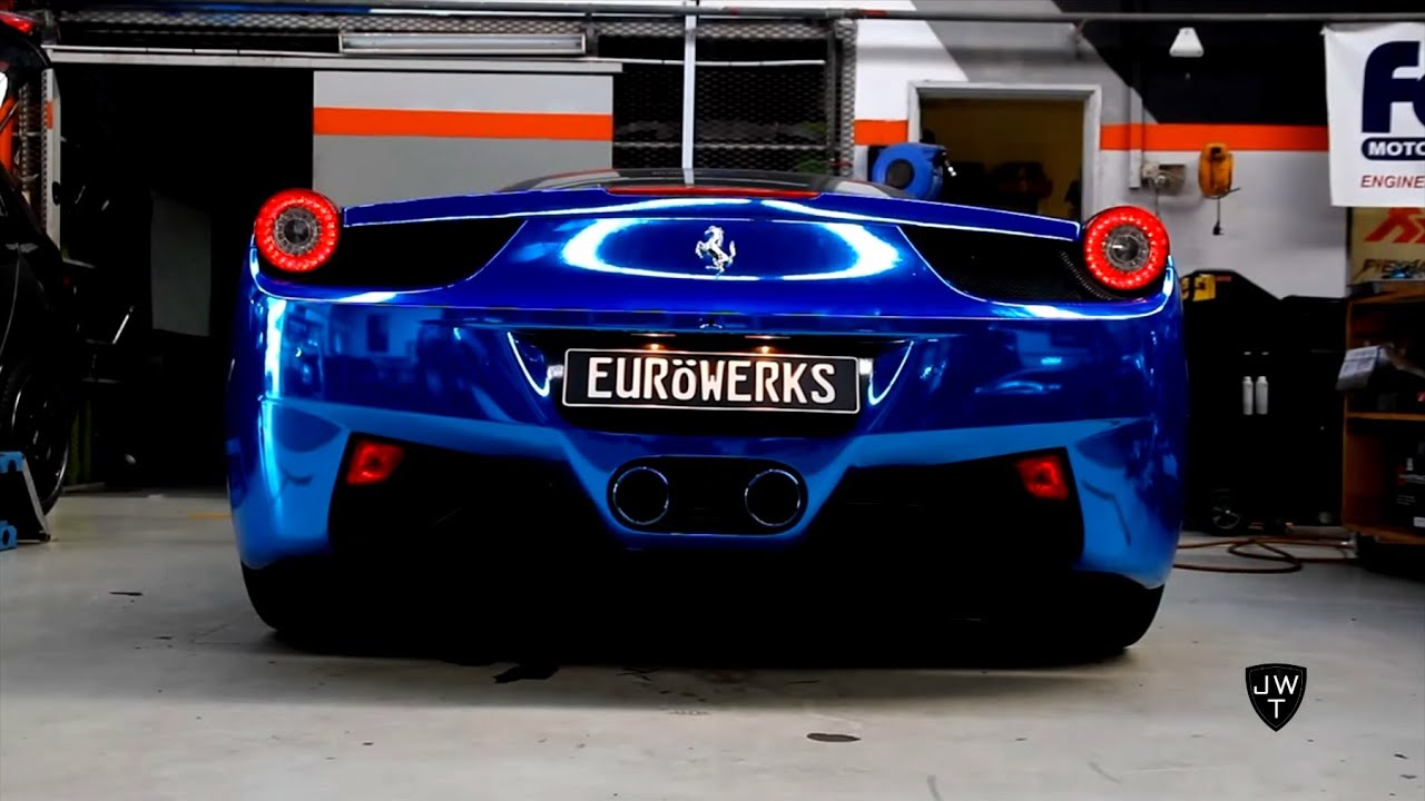Chrome Blue Ferrari Laferrari Black
