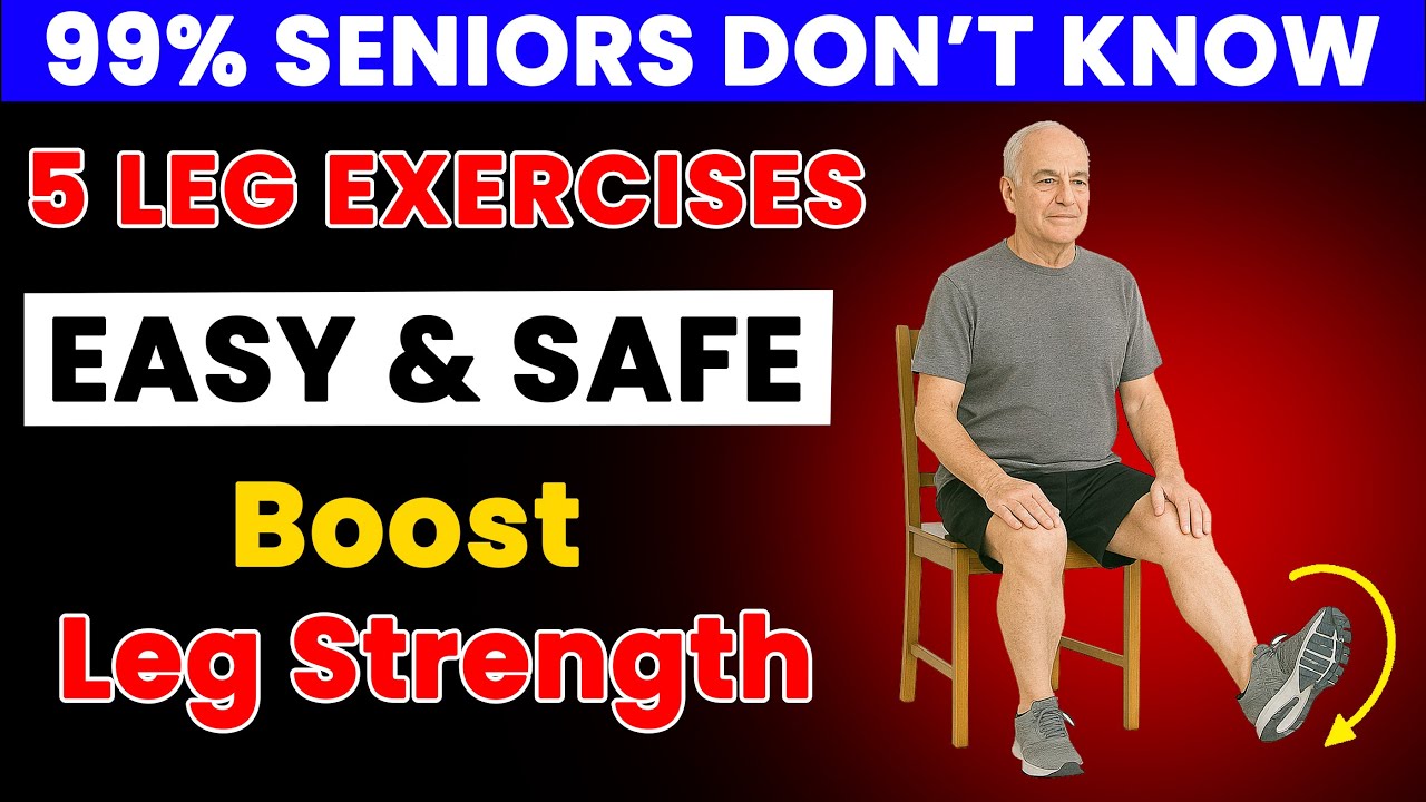 Seniors, 5 Morning Leg Exercises to BOOST Strength, Balance & Mobility ...