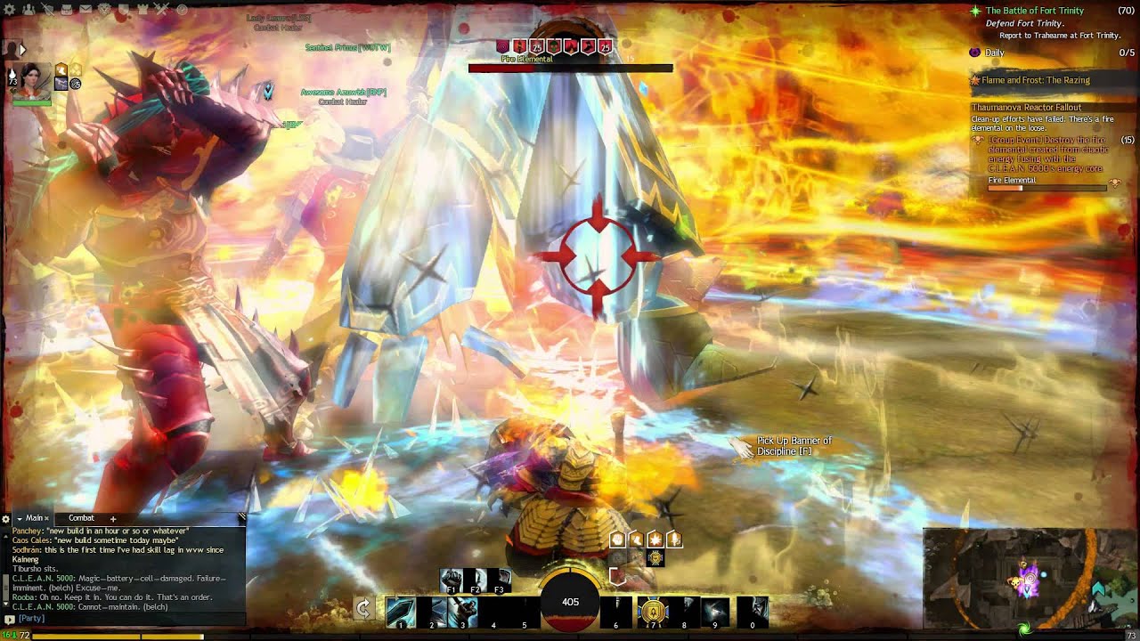 Guild Wars 2 Guardian - Fire Element Event- Ultra Setting HD 7870 - YouTube