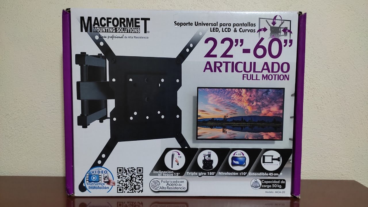 instalar soporte para tv McFormet - instalar soporte universal ...