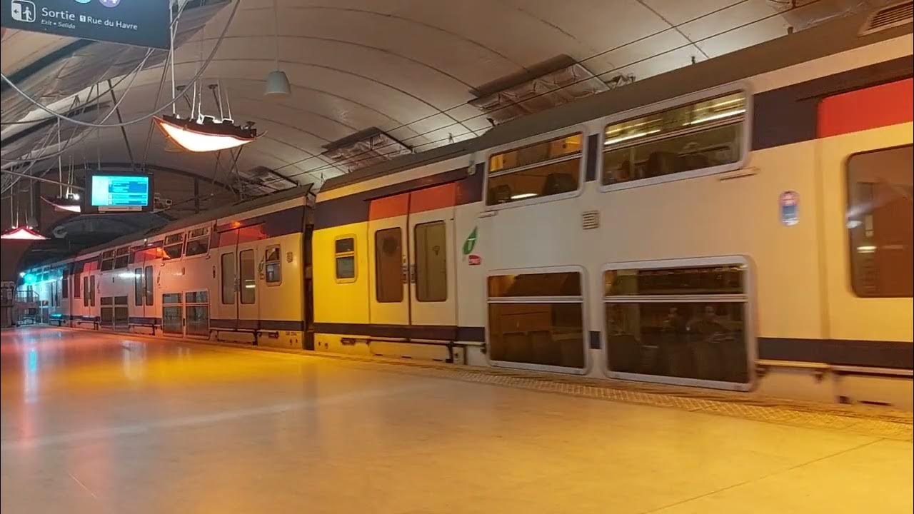 MI2N (RER E - Haussmann Saint-Lazare) - Départ - YouTube