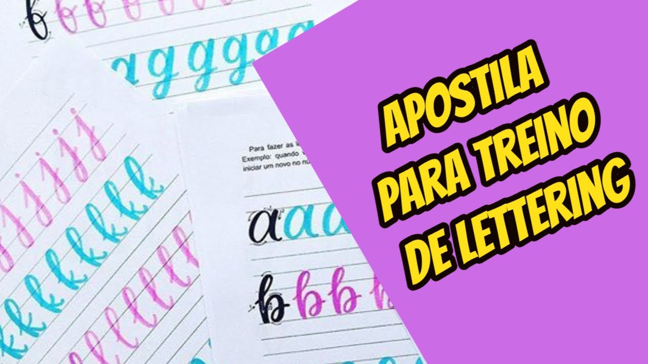 Apostila Para Treino de Lettering - 2021 - YouTube