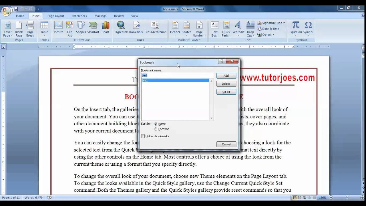 Bookmark Cross Reference In Microsoft Word YouTube bookmark-cross-reference-in-microsoft-word-youtube