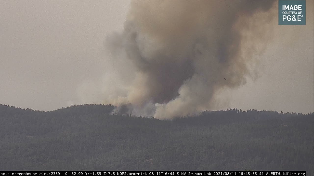 Glen Fire - August 11th & 12th 2021 Timelapse - YouTube