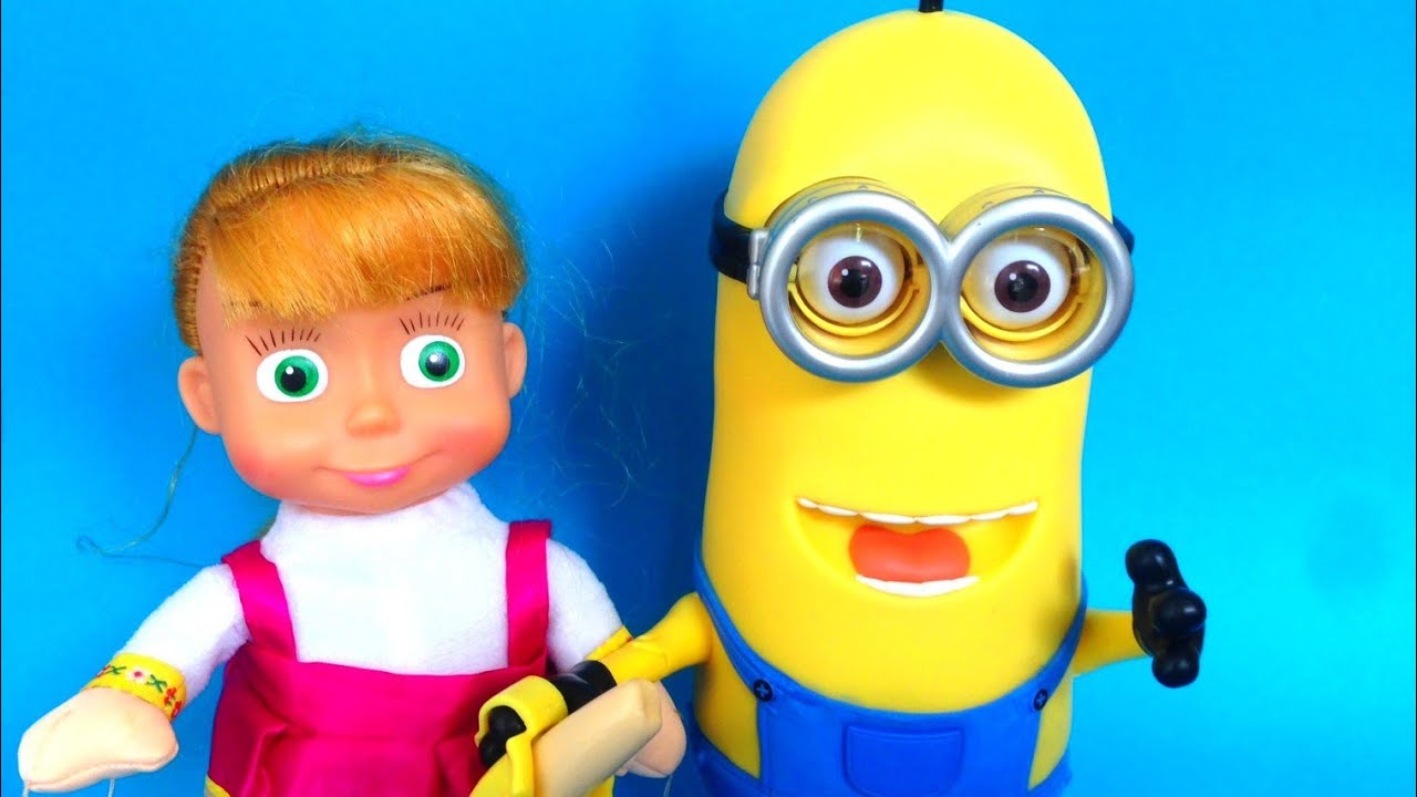 Masha and the bear with Minions - YouTube