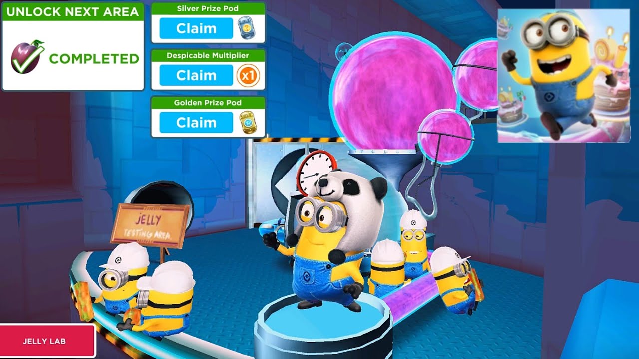 Minion Rush Panda Minion JELLY LAB Despicable Me Minion Beach gameplay ...