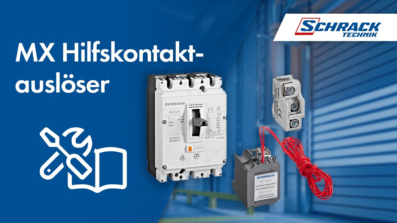 Einbauen eines Hilfskontakt und Arbeitsstromauslöser in Ihren MX ...