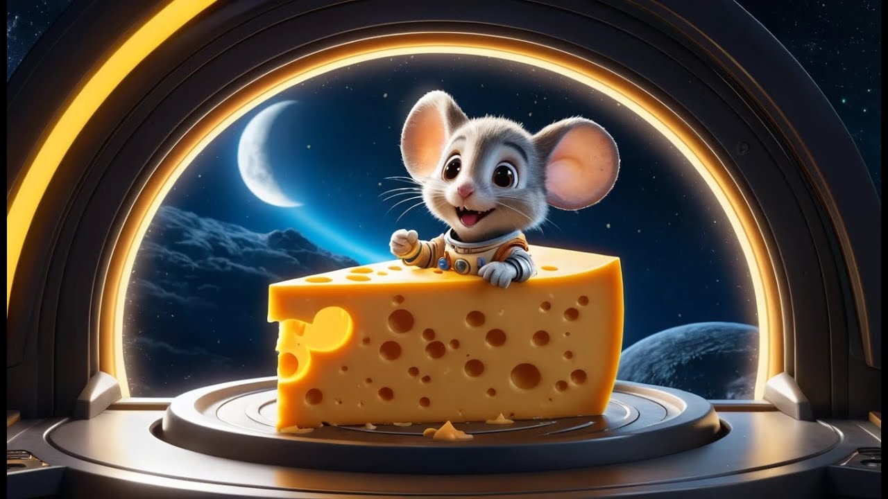 The Moon Mouse and His Cheese Rocket | Fun Nursery Rhyme for Kids ...