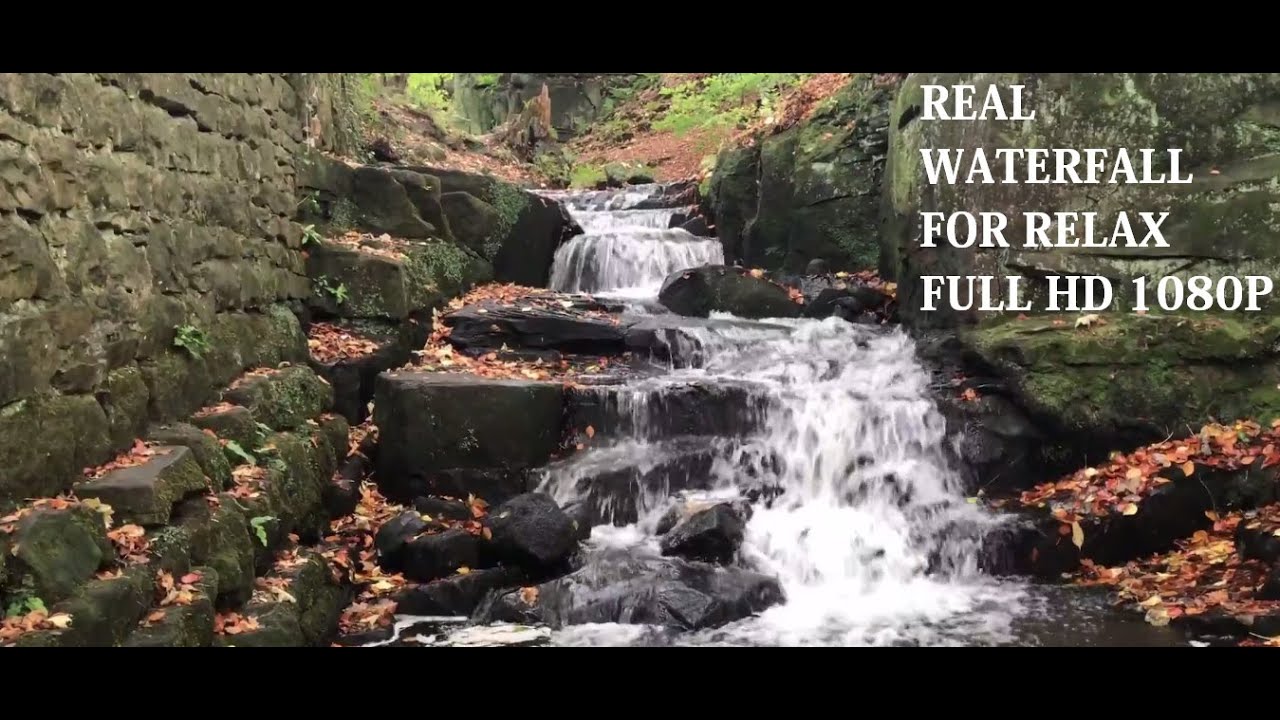 Real Waterfall HD - The Calming Sound Of Water FHD 1080P - YouTube