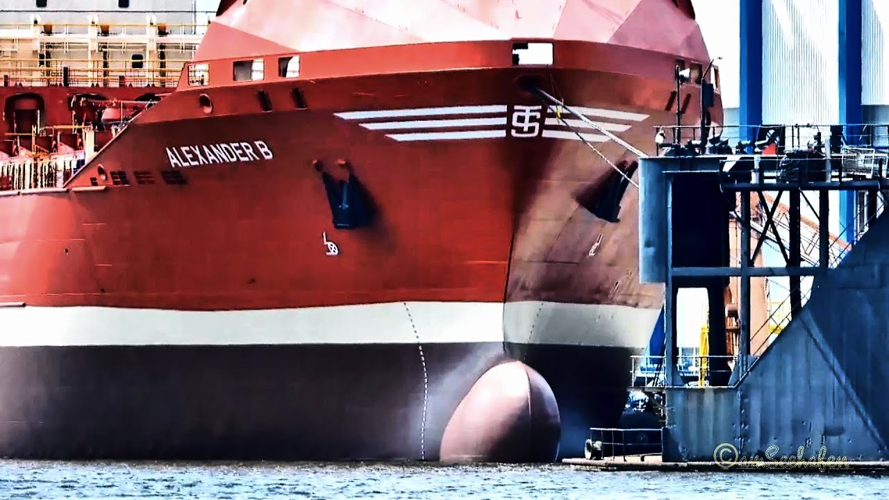 wieder wie neu Containerschiff ALEXANDER B container ship bling! good ...