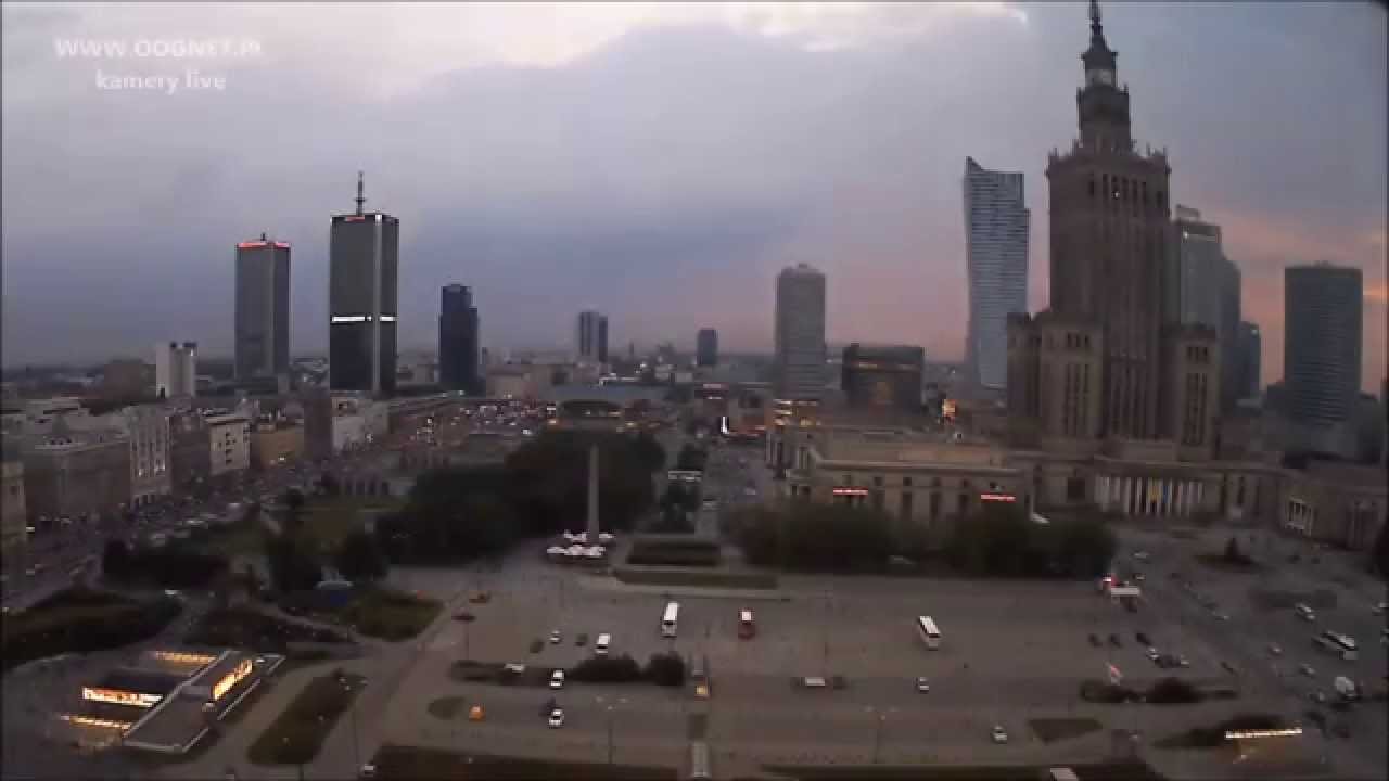 Warszawa Plac Defilad - YouTube