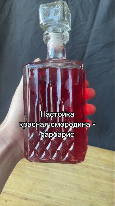 Настойка красная смородина-барбарис - YouTube