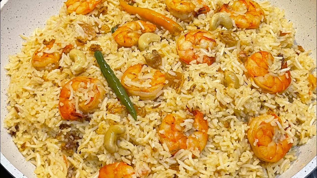 Eid special prawn pulao - YouTube