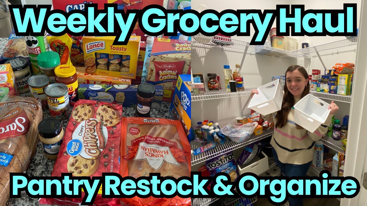 WEEKLY GROCERY HAUL! | RESTOCK & ORGANIZE MY FRIDGE AND PANTRY | SPRING ...