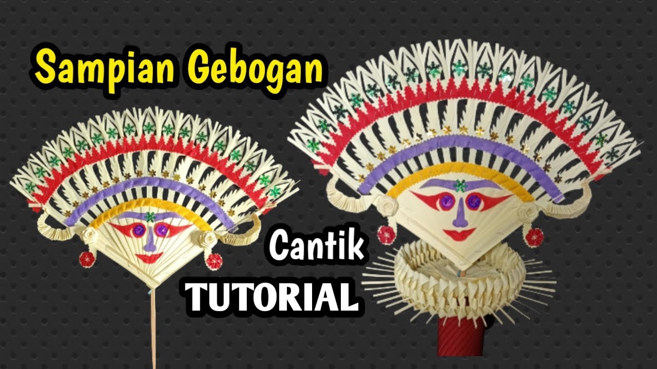 Cara Membuat Sampian Gebogan Dari Janur Ental || Sampian Gebogan MUA ...