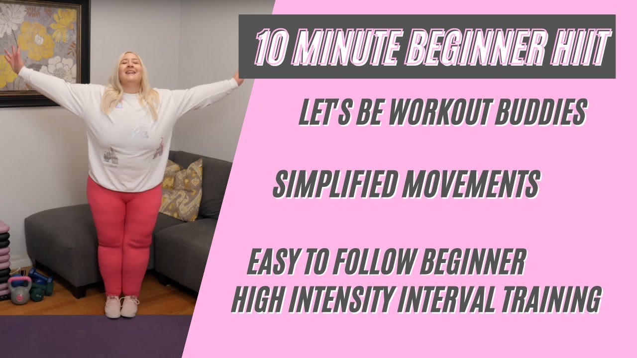 10 Minute Beginner HIIT Workout || High Intensity Interval Training ...