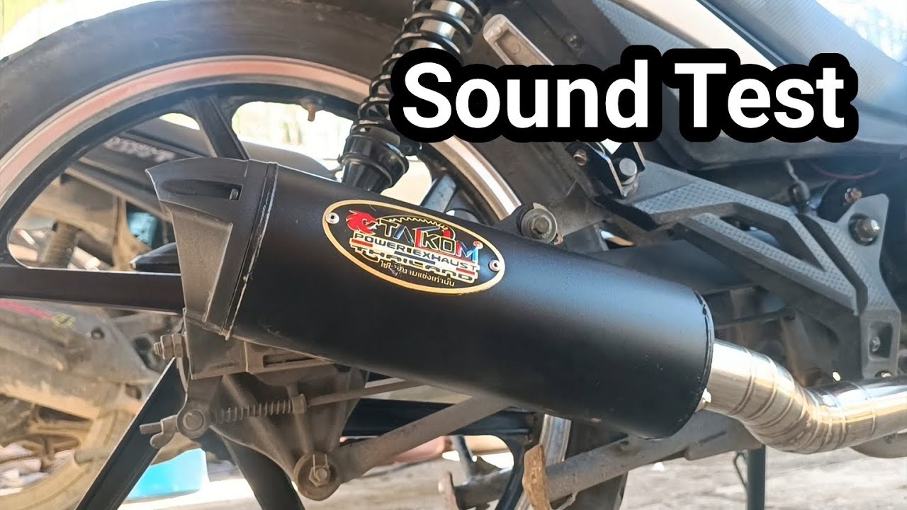 TAIKOM PIPE | SOUND TEST | RUSI DELTA 125 - YouTube