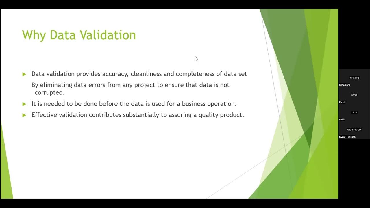 Basics of Data Validation - YouTube