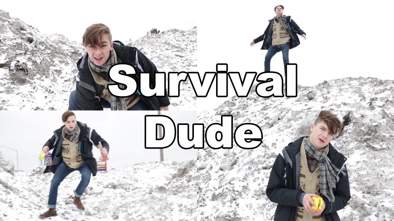 Survival Dude: Surviving on a Snowy Mountain - YouTube