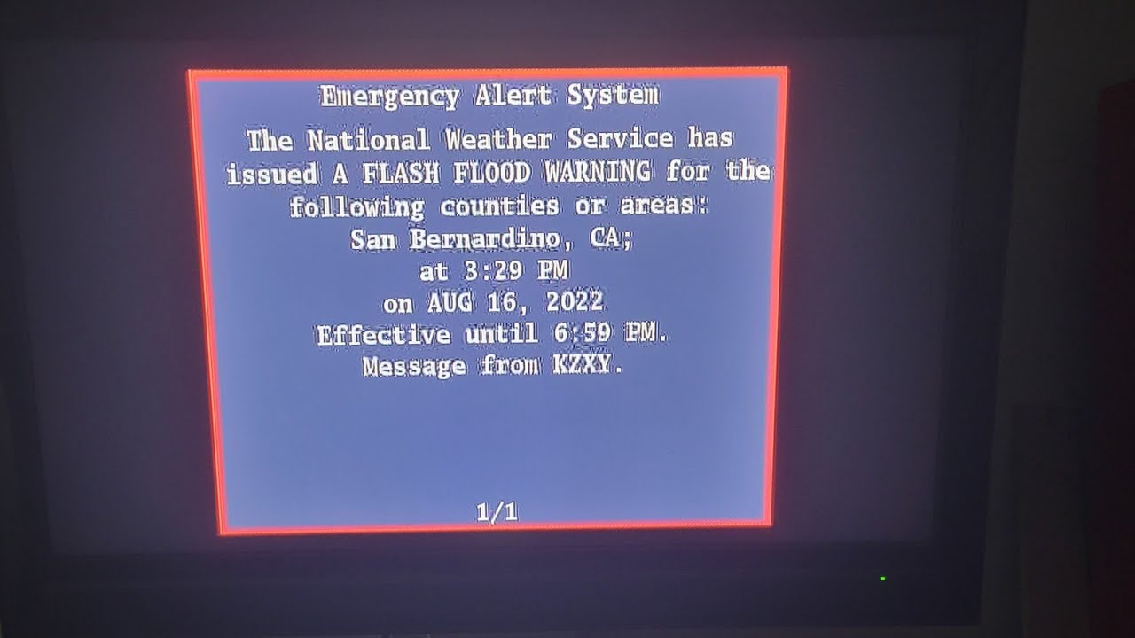 NOAA EAS Alert #14/TV EAS Alert #8: Flash Flood Warning (FFW) San ...