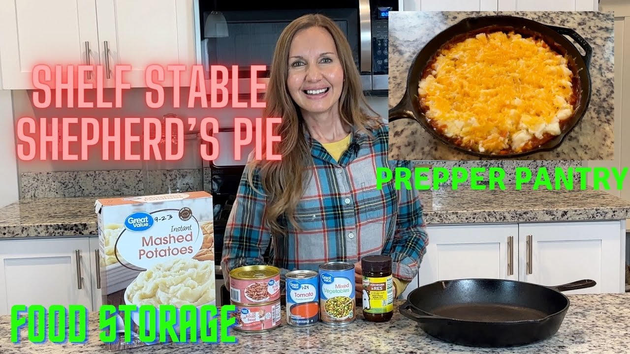 Quick Easy Dinner Shepherd's Pie Recipe Shelf Stable Food Storage ...