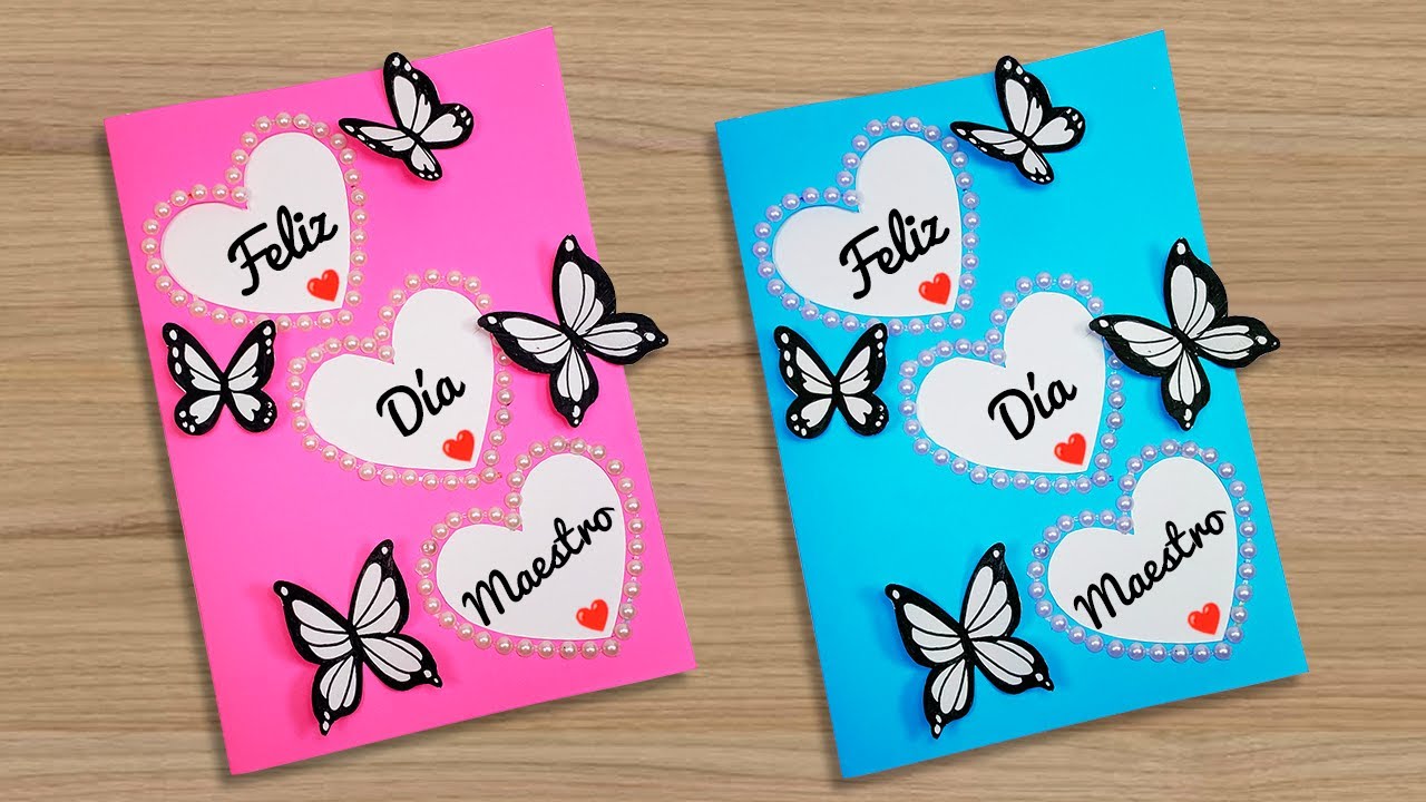 Tarjetas Creativas Para El Día Del Maestro DIY Regalos Originales