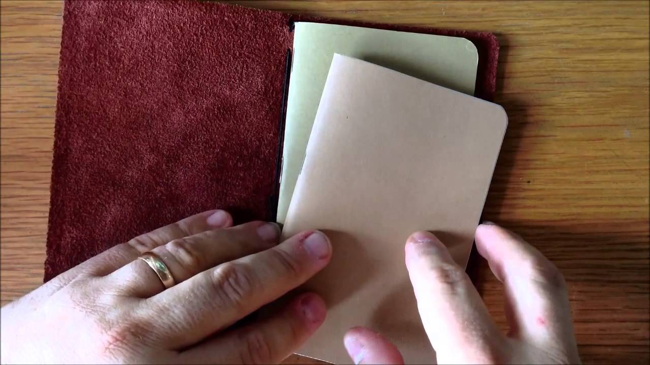 How to use a DIY Traveler's Notebook - YouTube