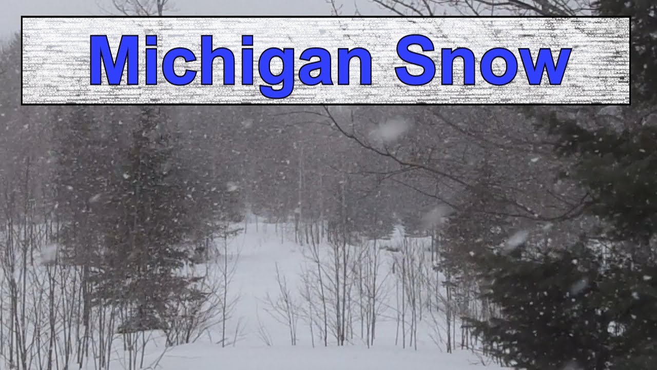 6 Minutes Of Upper Michigan Snow - YouTube