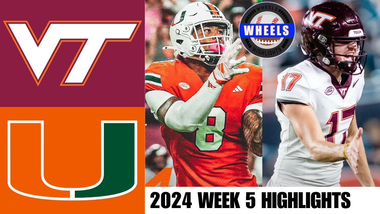 #7 Miami vs Virginia Tech (INCREDIBLE!) | Full Game Highlights | 2024 ...
