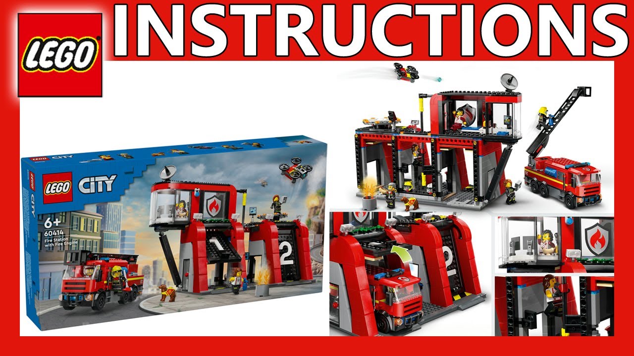 LEGO instructions | Fire Station with Fire Truck | 60414 | LEGO City ...